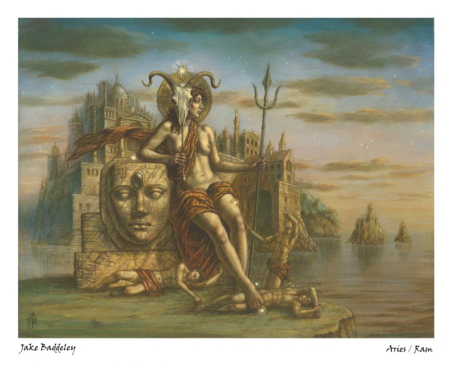 Aries by Jake Baddeley - the Zodiac series. Limited edition giclee art ...